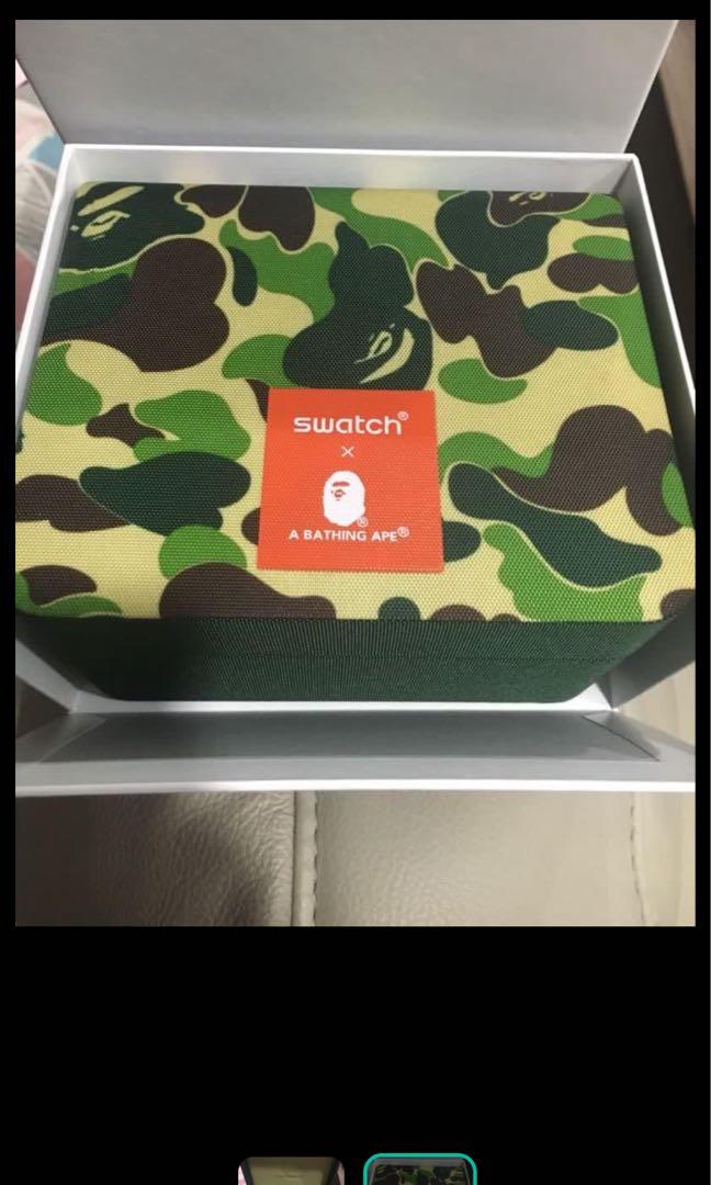 Swatch x bape, Luxury, Watches on Carousell