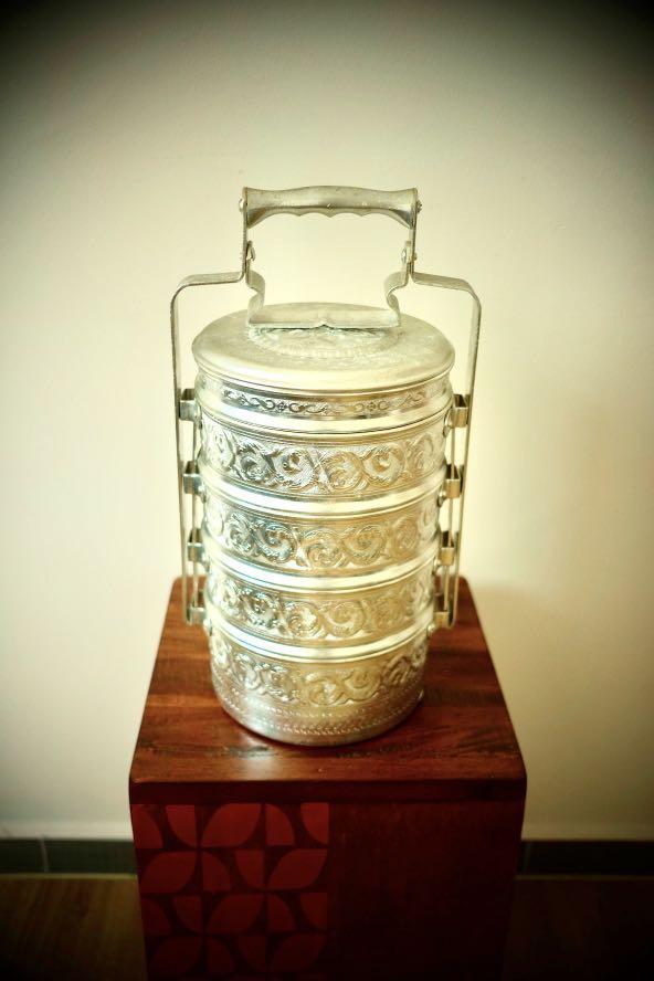 Thai-style aluminium Tiffin 42cm (Large) 37cm(medium), Furniture & Home ...