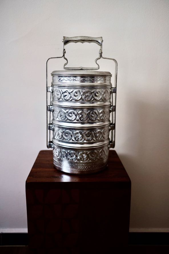 Thai-style aluminium Tiffin 42cm (Large) 37cm(medium), Furniture & Home ...