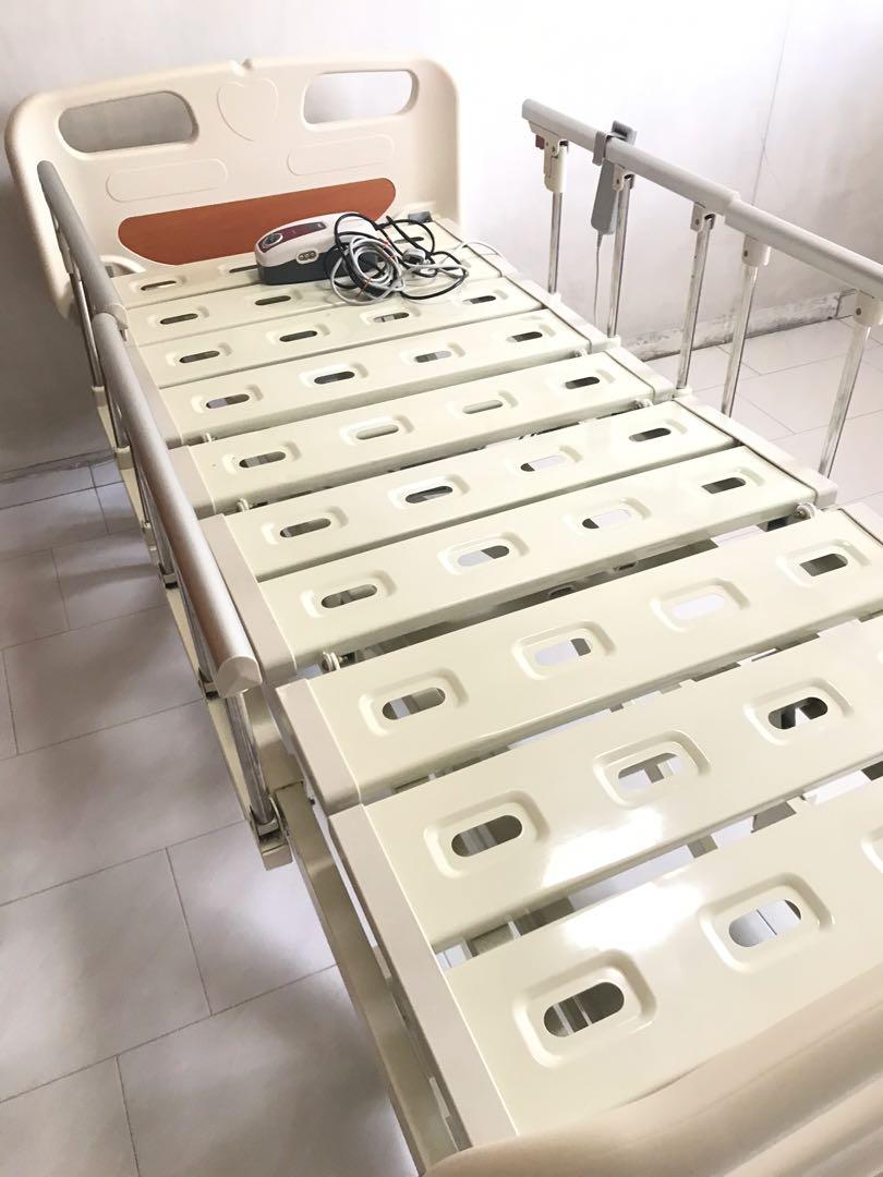 TiMotion Hospital Bed, Furniture & Home Living, Furniture, Bed Frames ...
