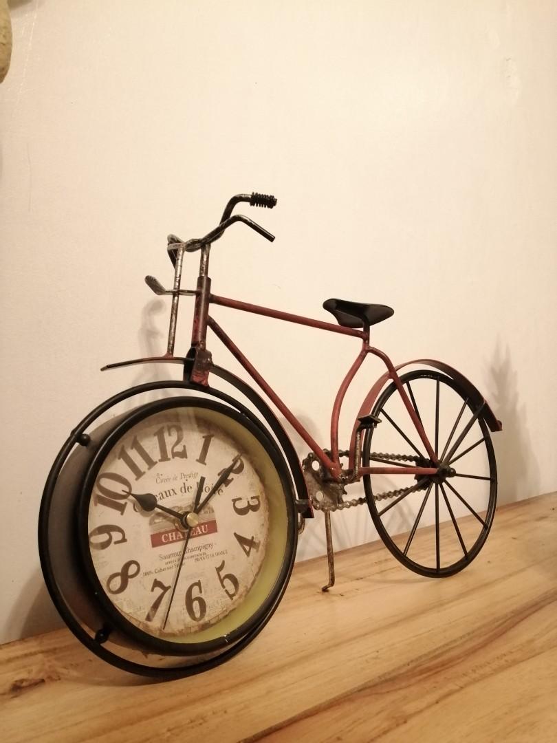 Vintage bicycle Clock Metal., Sports Equipment, Bicycles & Parts ...