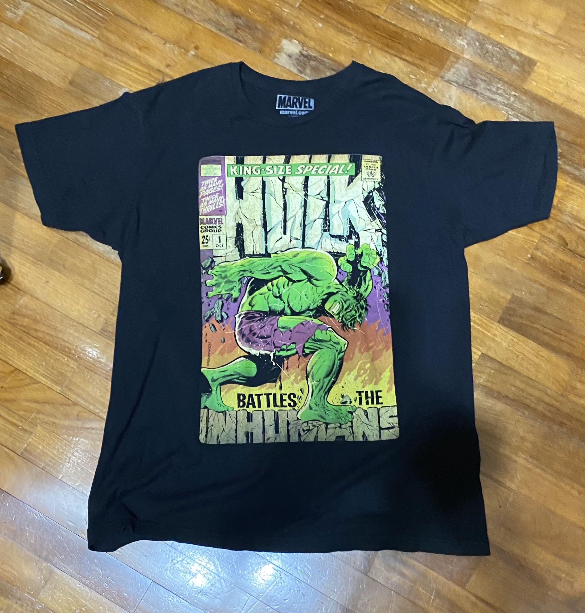Vintage Tee Hulk Marvel, Men's Fashion, Tops & Sets, Tshirts & Polo ...