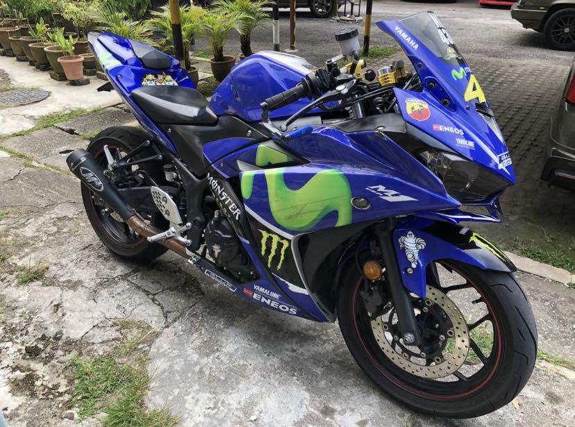 ?ReadyStock? Yamaha R25 V1 Decals Monster MotoGP Design And Available ...