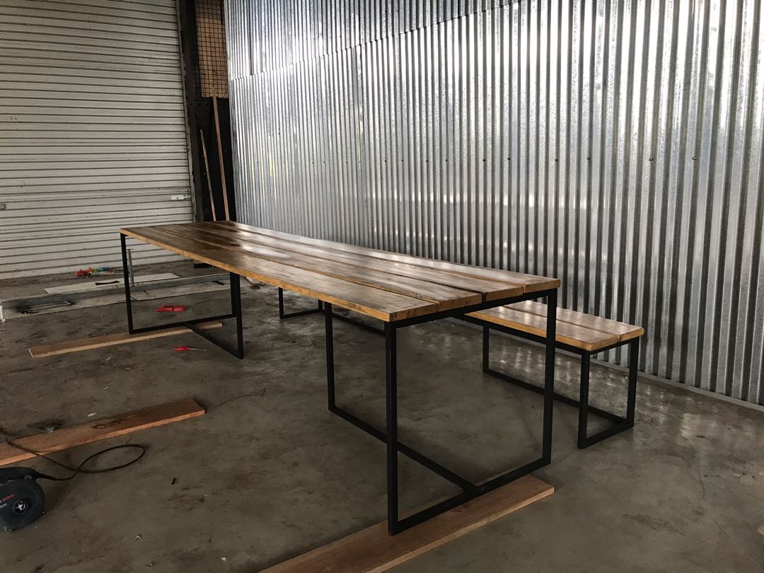 Long custom made table, Furniture & Home Living, Kitchenware ...