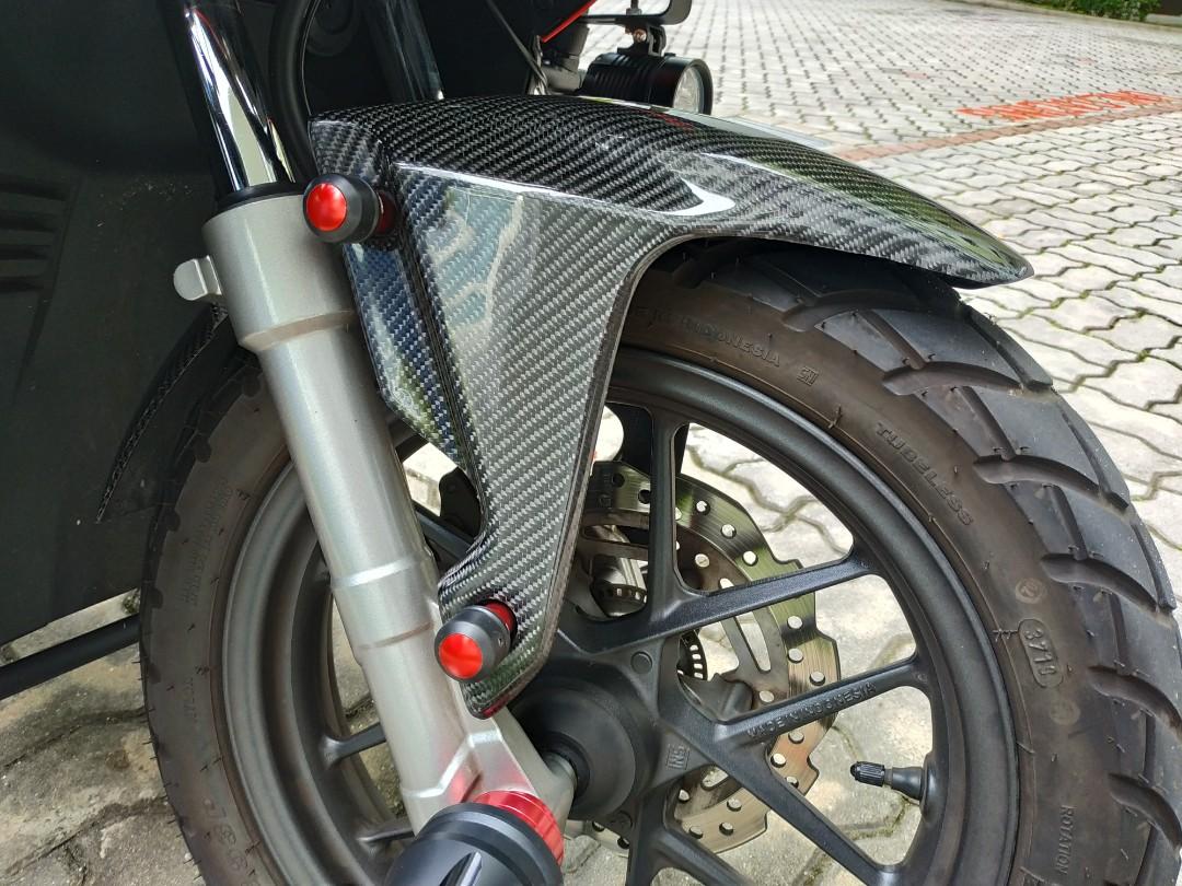 [ADV150] Front Fender ADV 150 (Carbon), Motorcycles, Motorcycle ...