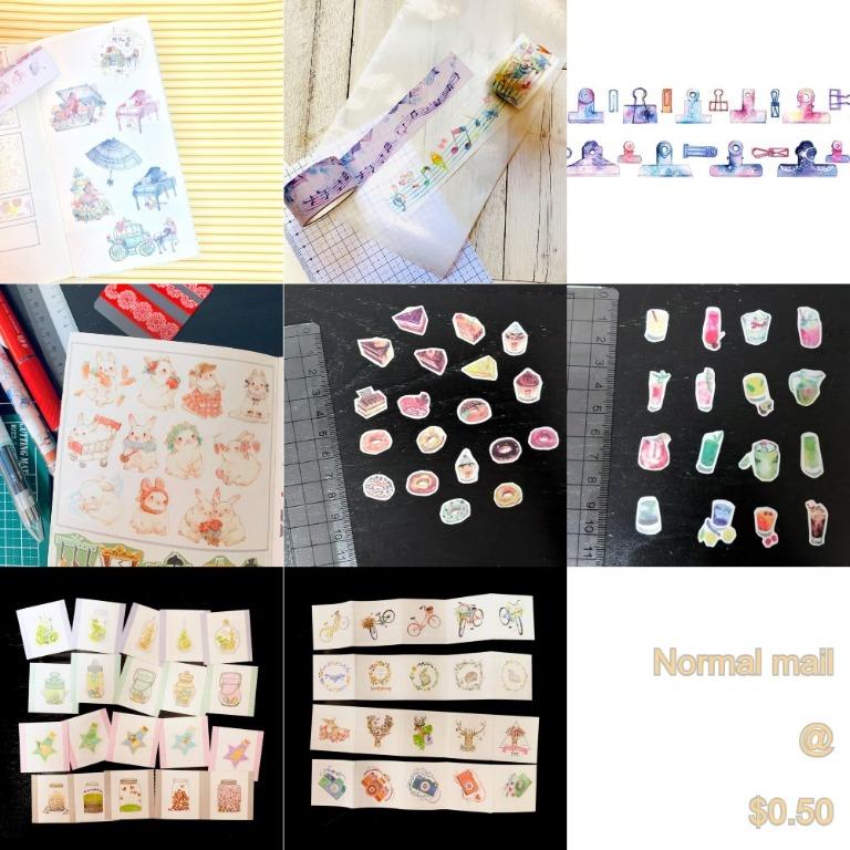 Washi Tape Sample Sticker Set for Bullet Journal, Design & Craft ...