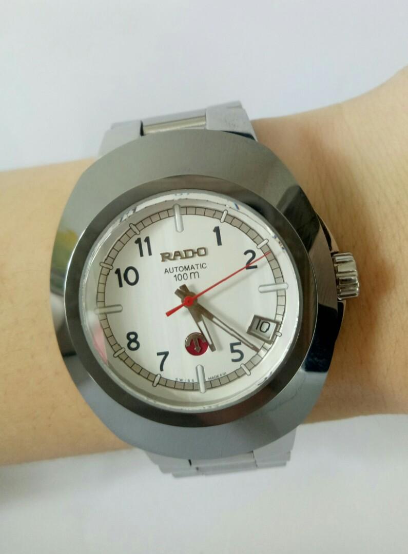 Auth Rado Diastar 658.0637.3 White Dial Automatic Men's Watch, Men's Fashion, Watches ...