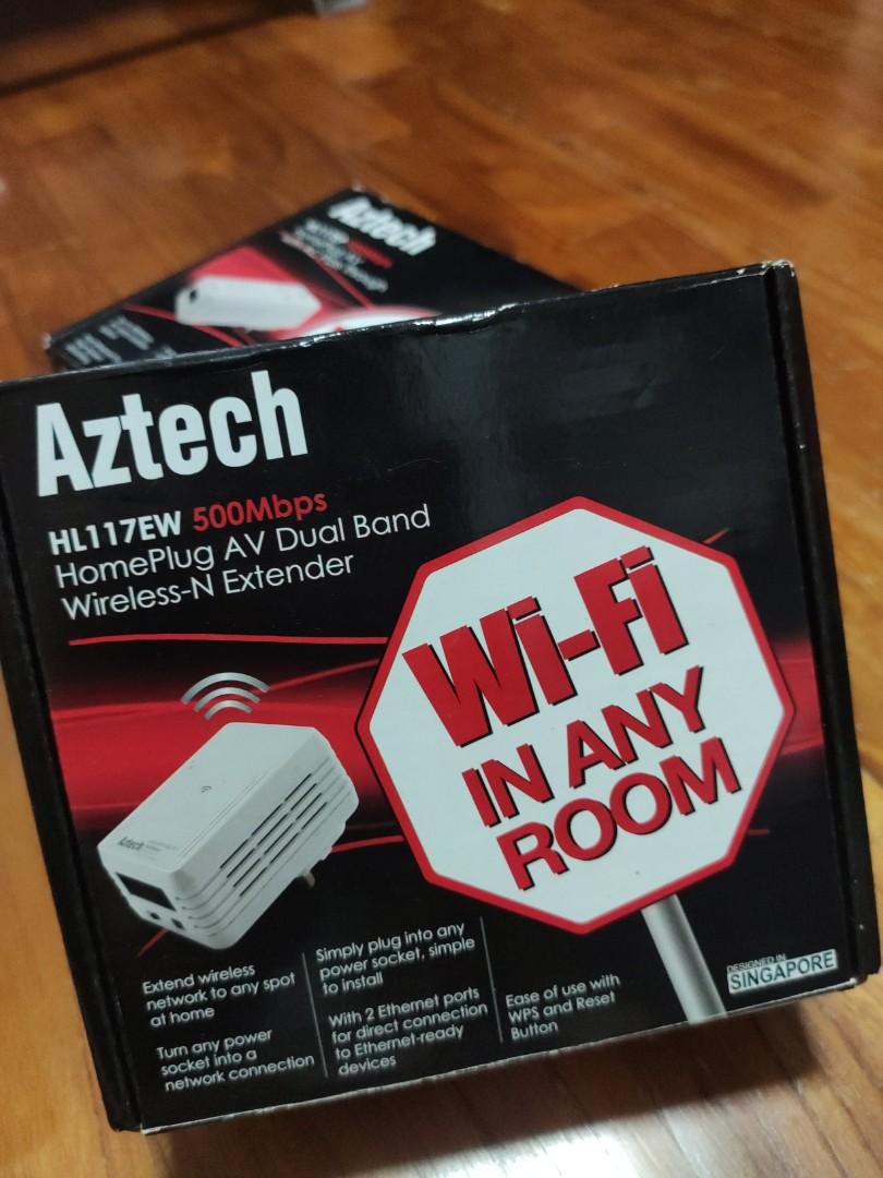 Aztech Homeplug + Wireless-N Extender, Computers & Tech, Parts ...