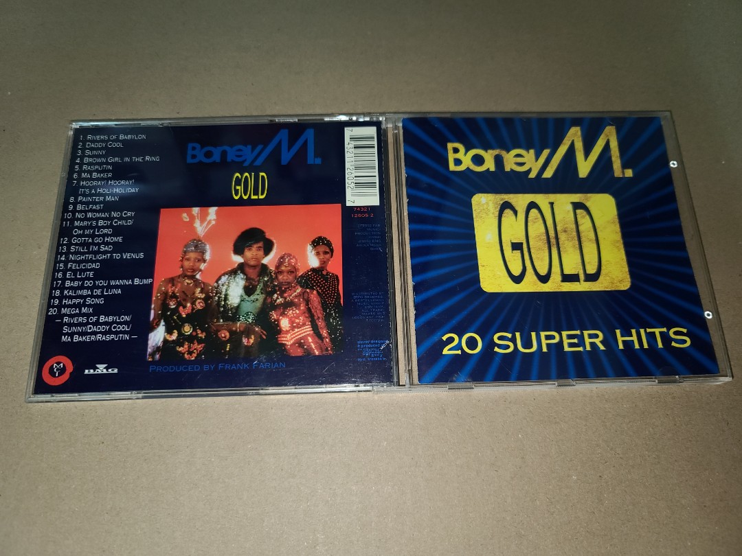 Boney M Gold 20 Super Hits (1992) Europe editon 99%new, 興趣及遊戲, 收藏品及紀念品 ...