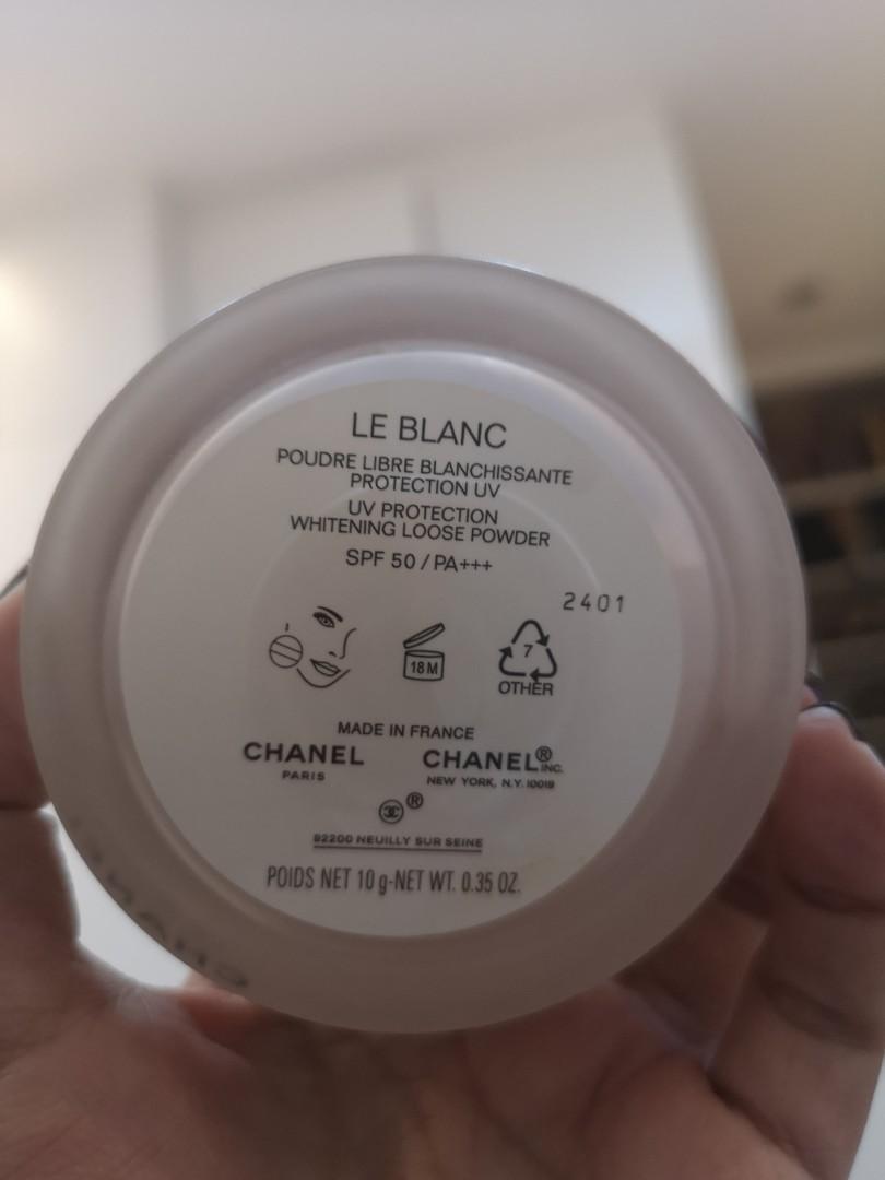 Chanel Le Blanc setting powder with SPF 50, Beauty & Personal Care ...