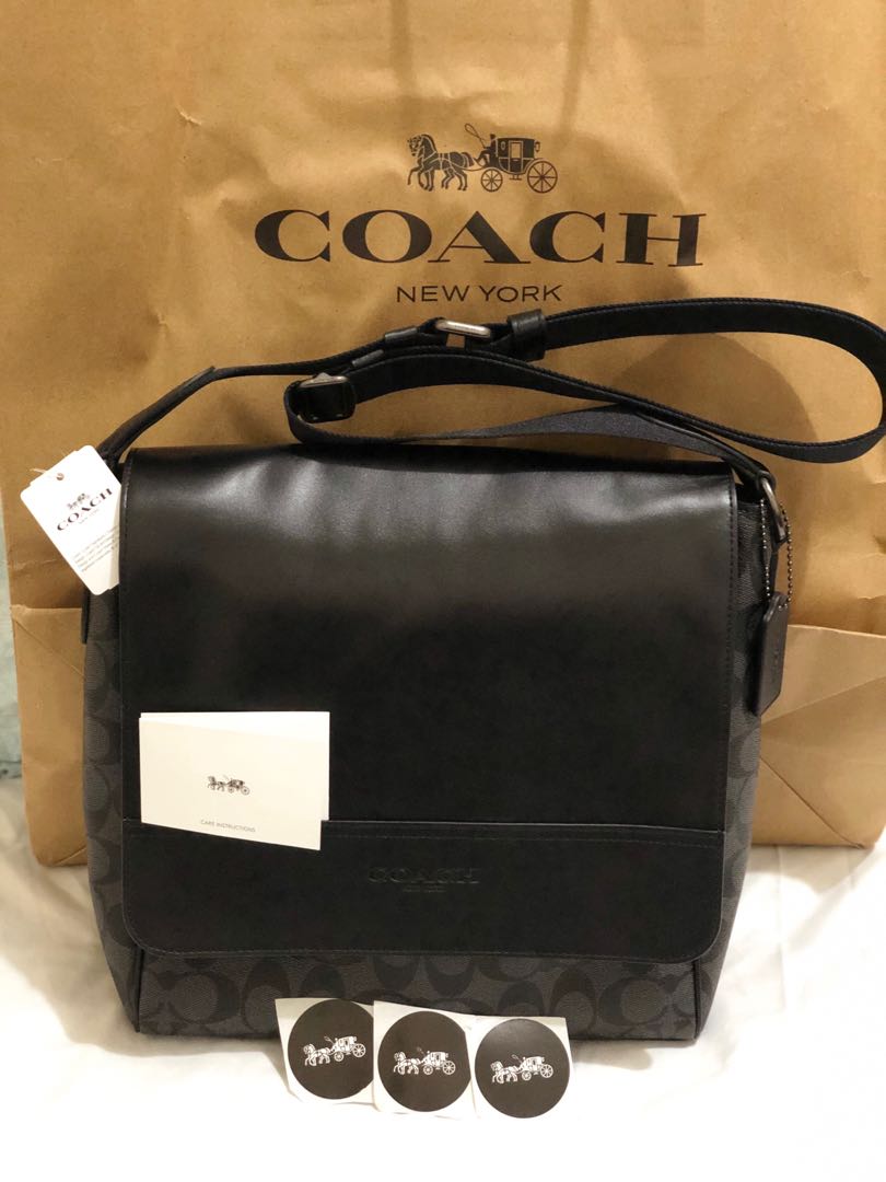 Coach Houston Map Bag, Luxury, Bags & Wallets on Carousell