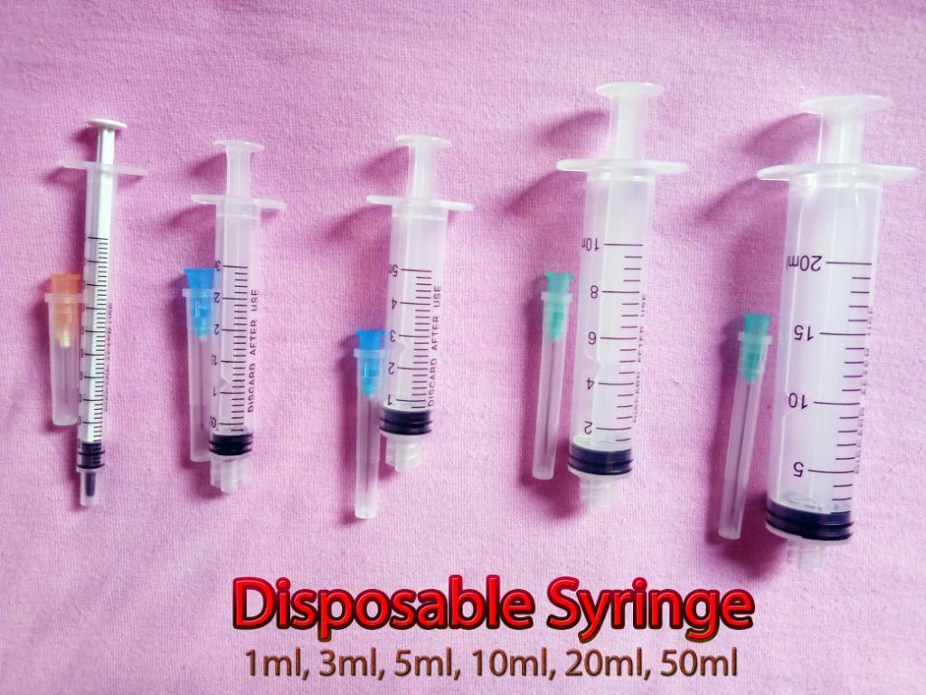 Disposable syringe, Beauty & Personal Care, Sanitary Hygiene on Carousell
