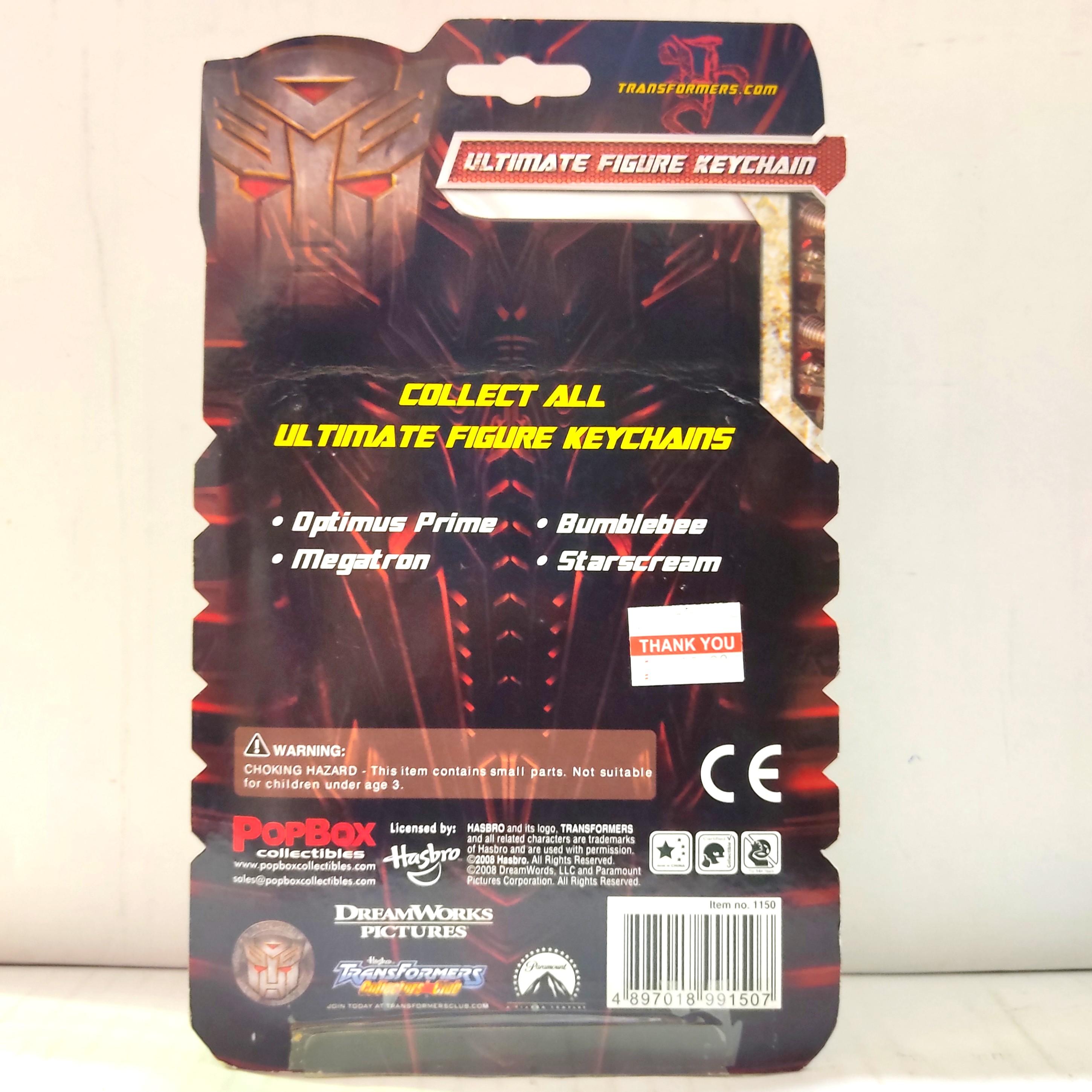 Hasbro Starscream Transformers Ultimate Figure Keychain POPBOX ...