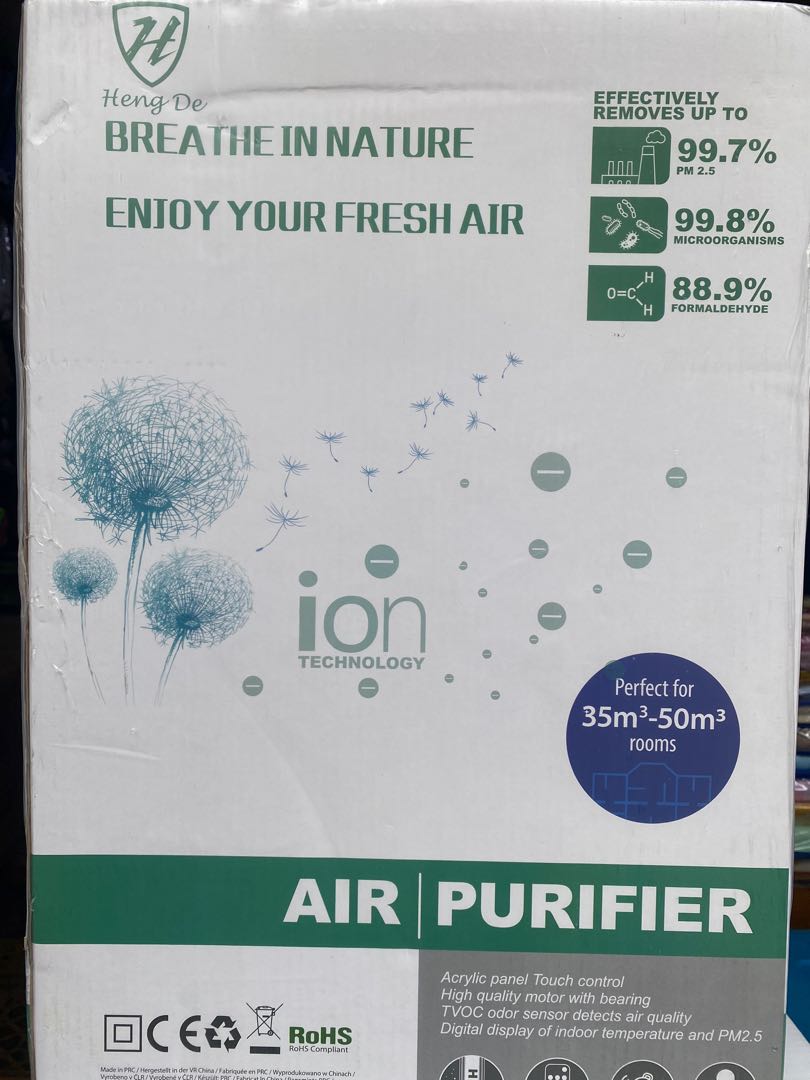 HENG DE AIR PURIFIER, Furniture & Home Living, Lighting & Fans, Fans on ...