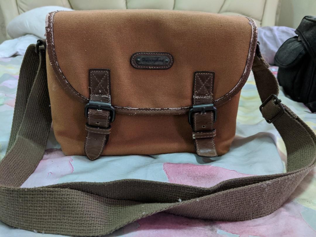 Herringbone Vintage Camera Bag Made in Korea, Photography, Photography ...
