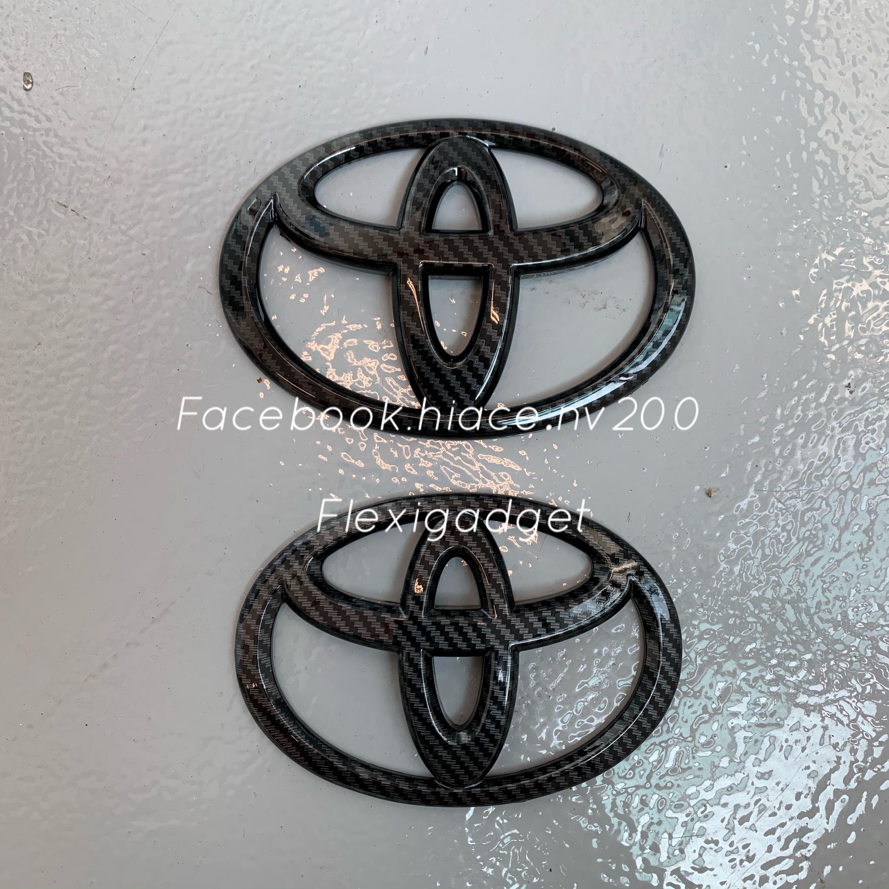 Hiace Carbon Fiber Printed Logo / Hiace Matt Black Logo / Hiace ...