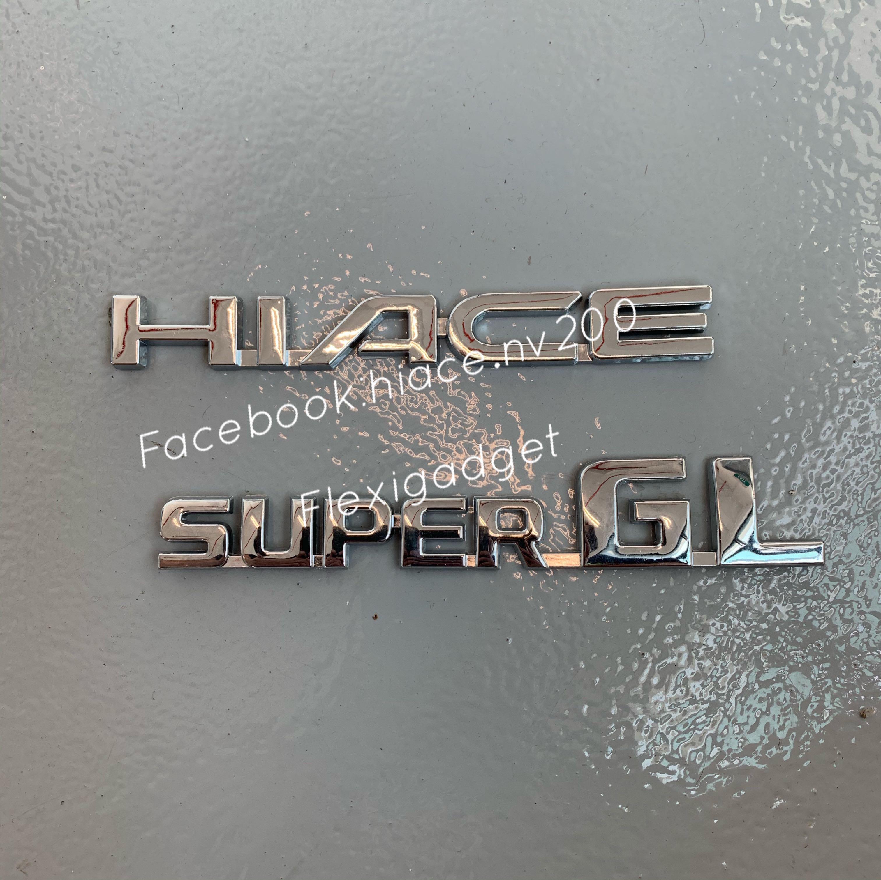 Hiace Logo / Hiace Super GL Logo / Hiace Chrome Logo / Hiace ...