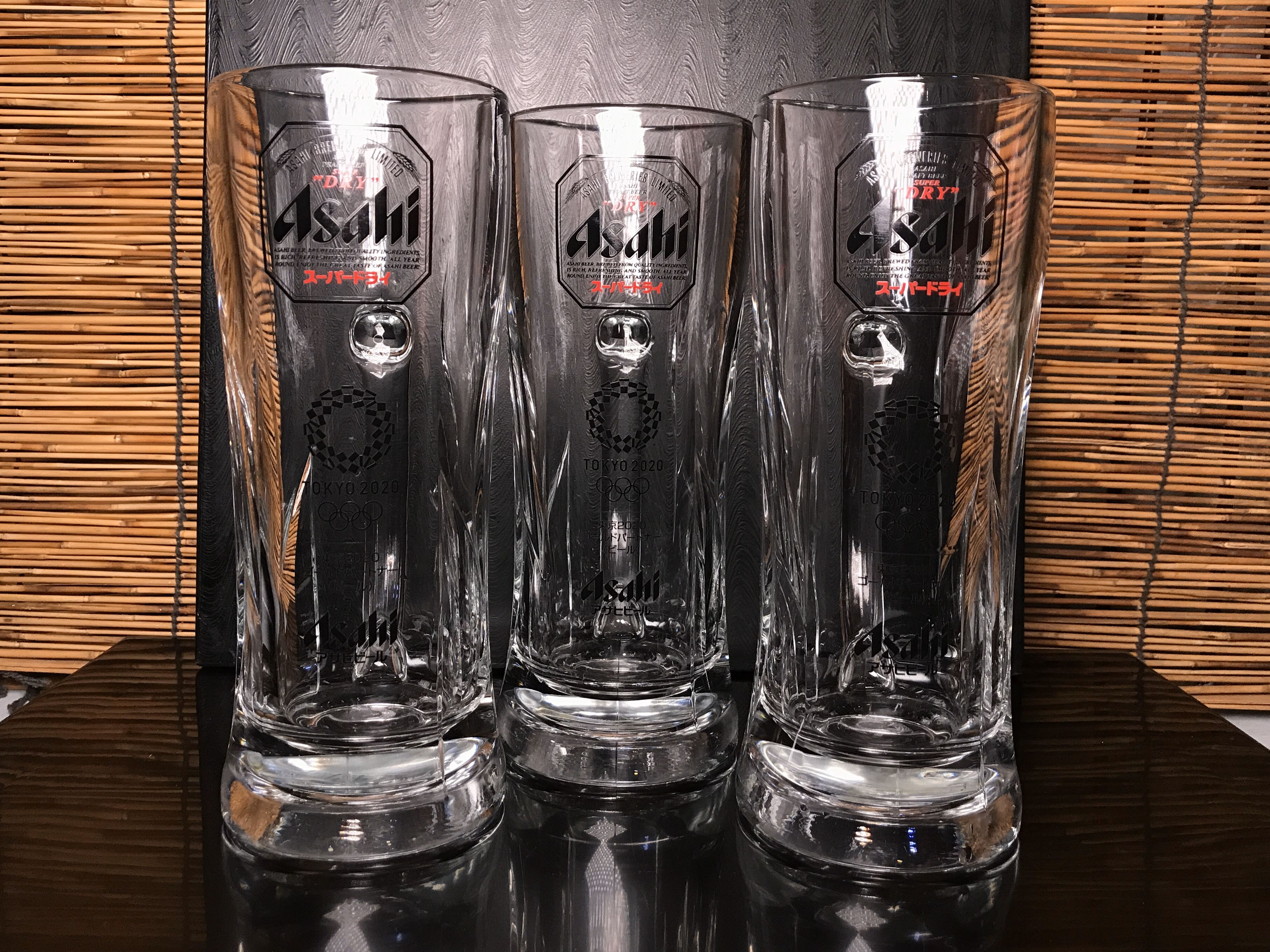 Japan XL branded ASAHI beer glass, Furniture & Home Living, Kitchenware ...