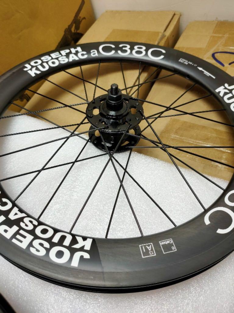 Joseph Kuosac C38C carbon rims for Brompton/Birdy, Sports Equipment ...