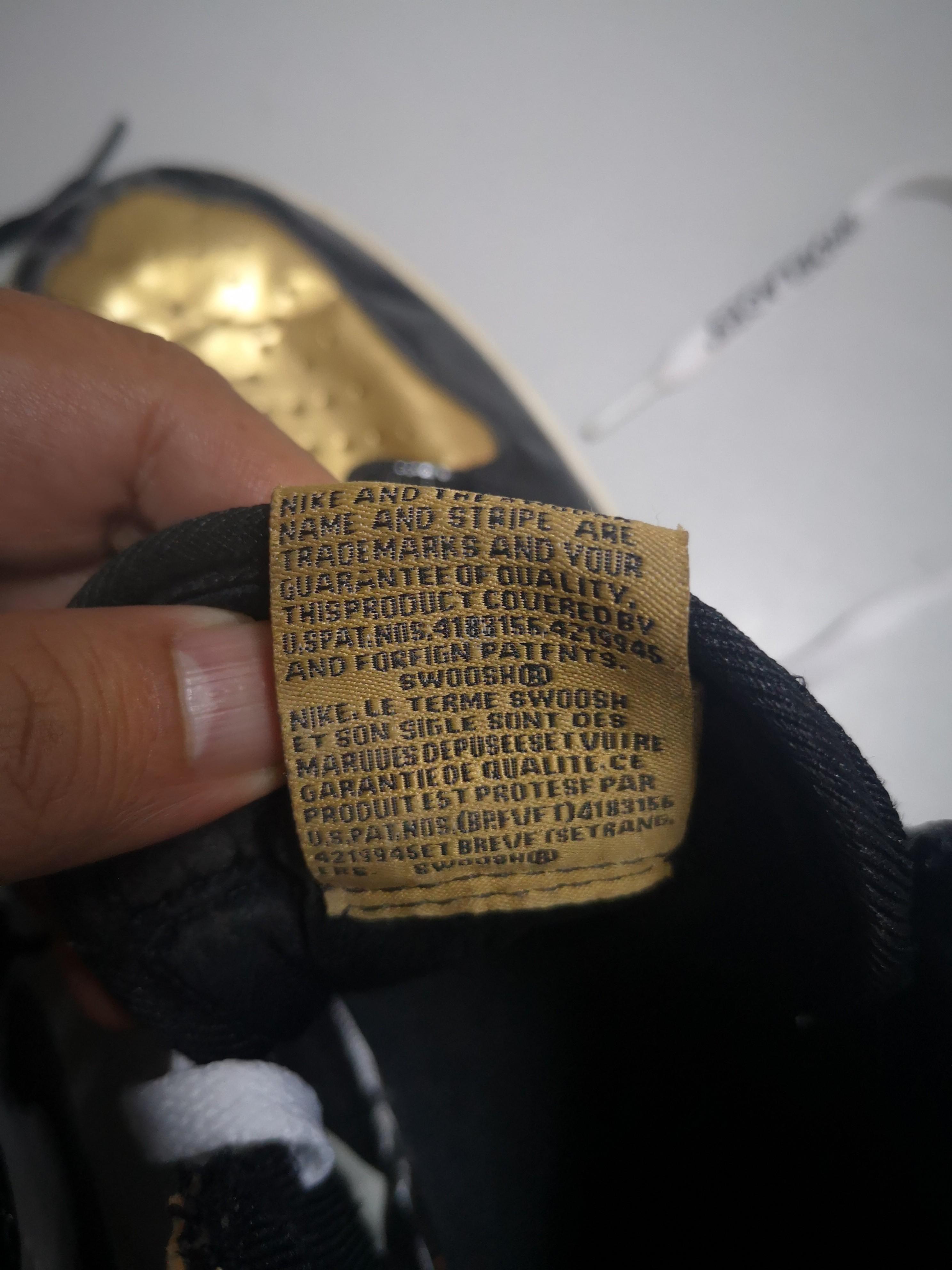 Kasut Nike Air Jordan 7.5UK hitam putih gold, Men's Fashion, Footwear ...