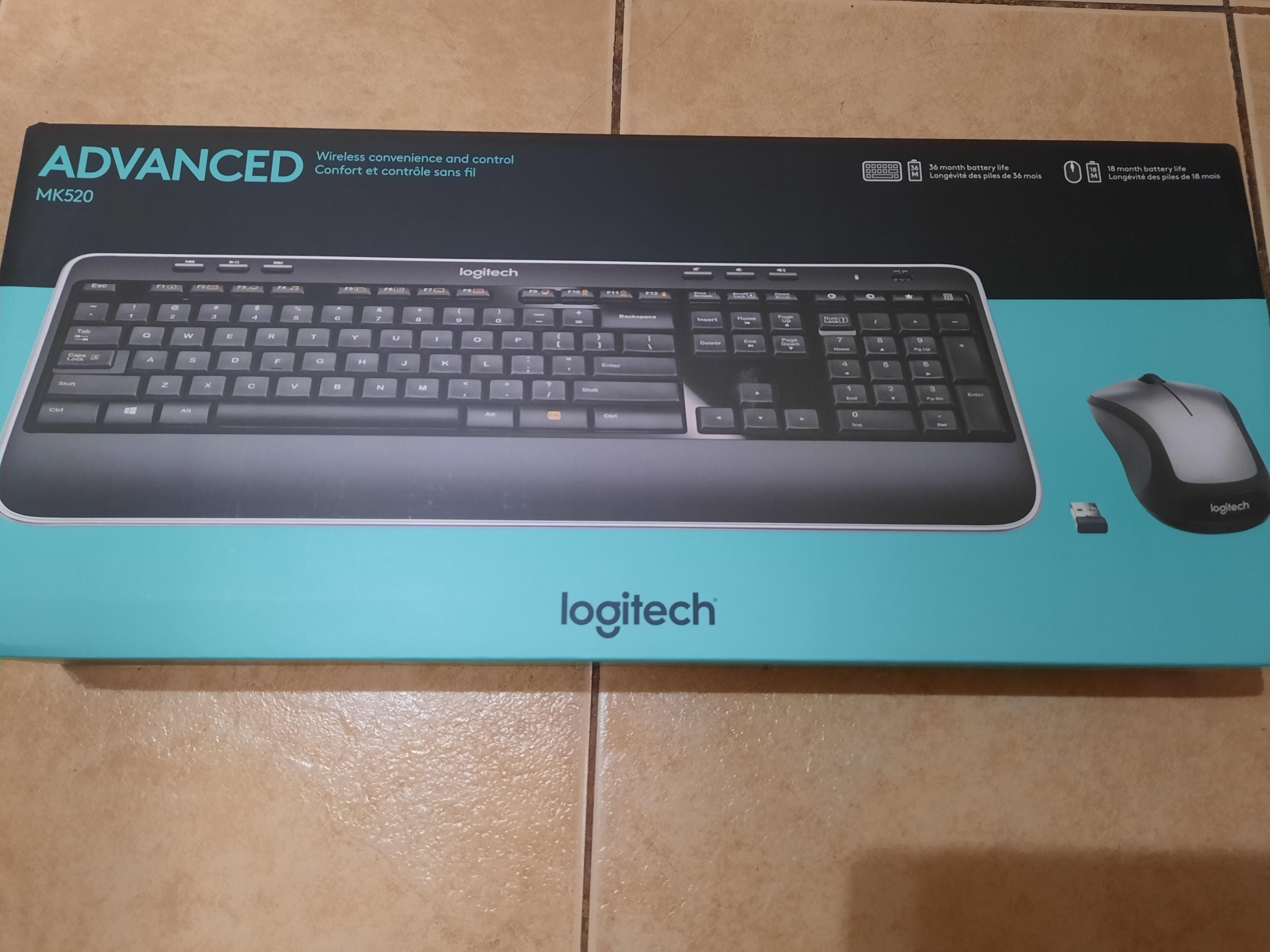 Logitech Wireless Keyboard Mk520 Computers And Tech Parts And Accessories Computer Keyboard On