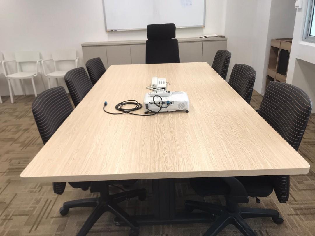 Meeting Table for 8 pax, Furniture & Home Living, Furniture, Tables ...