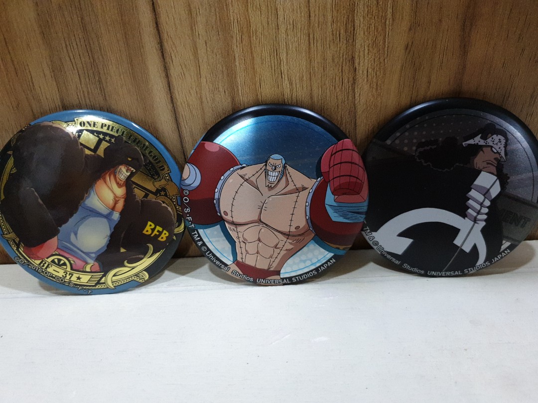 One piece badges x 3, Hobbies & Toys, Collectibles & Memorabilia, Fan ...