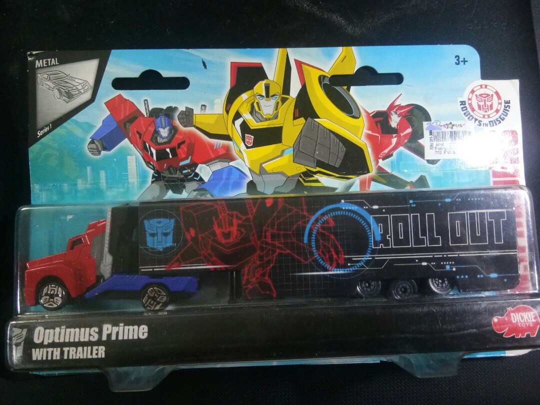 Optimus prime with trailer, Hobbies & Toys, Toys & Games on Carousell