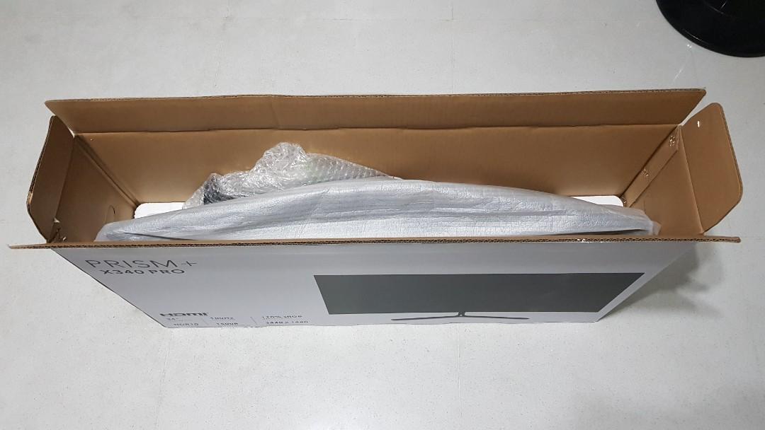 Prism+ X340 Pro (used, with box) 34" 3440x1440, Computers & Tech, Parts ...
