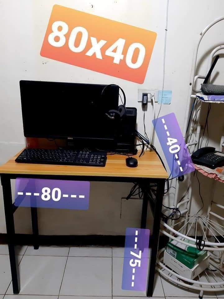 Restock! Study Office Home Desk Wooden Long Folding Table, Furniture ...