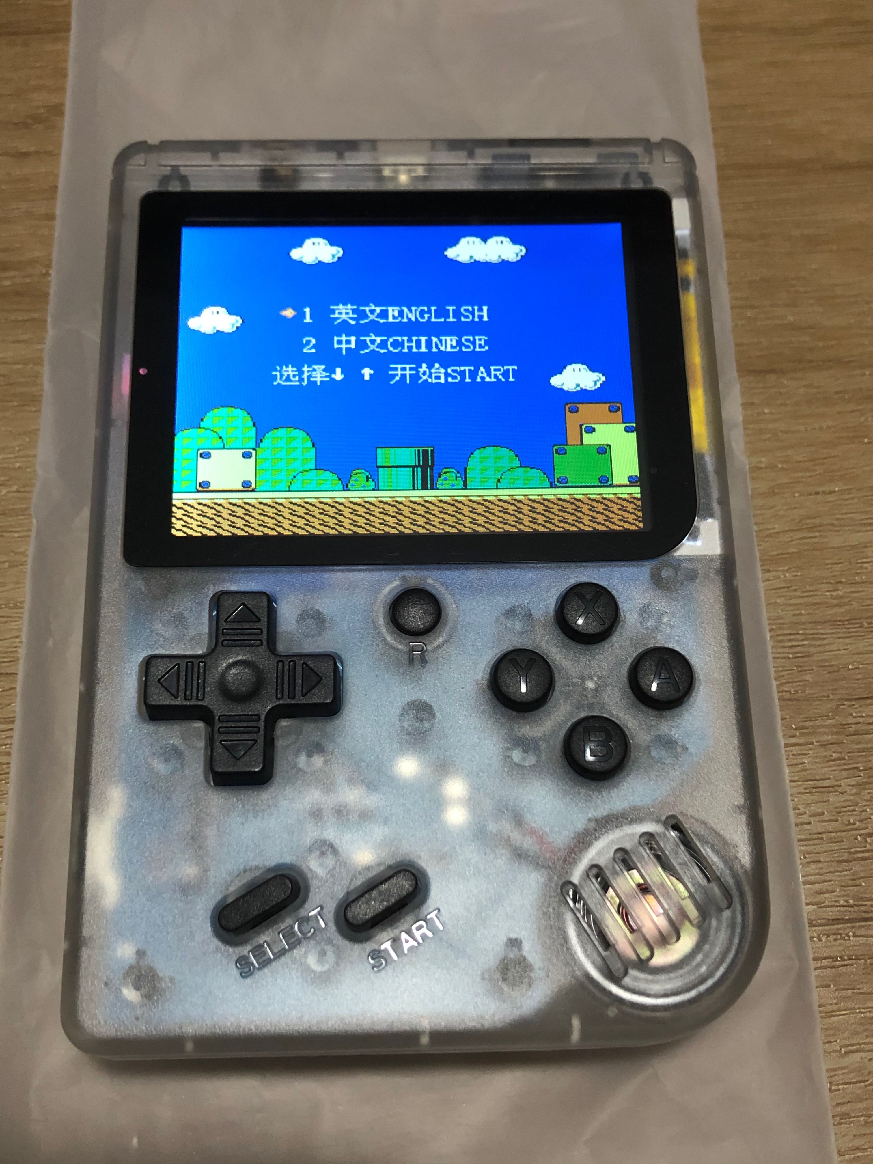 Retro Game Console in a Translucent Shell (168 games in 1), Toys ...