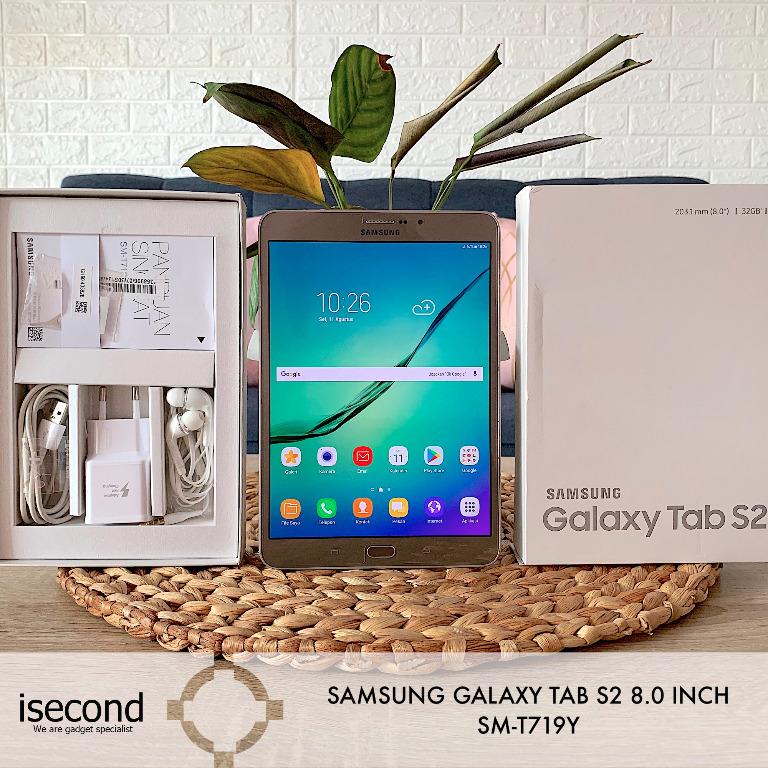 Samsung Galaxy Tab S2 8 Inch SM-T719Y Second Fullset Mulus, Telepon Seluler & Tablet, Tablet di ...