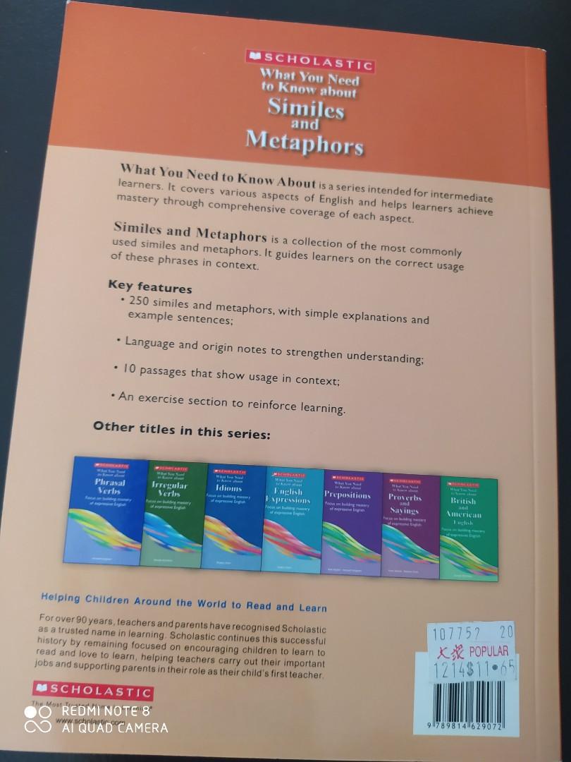 Similes and Metaphors, Books & Stationery, Children's Books on Carousell