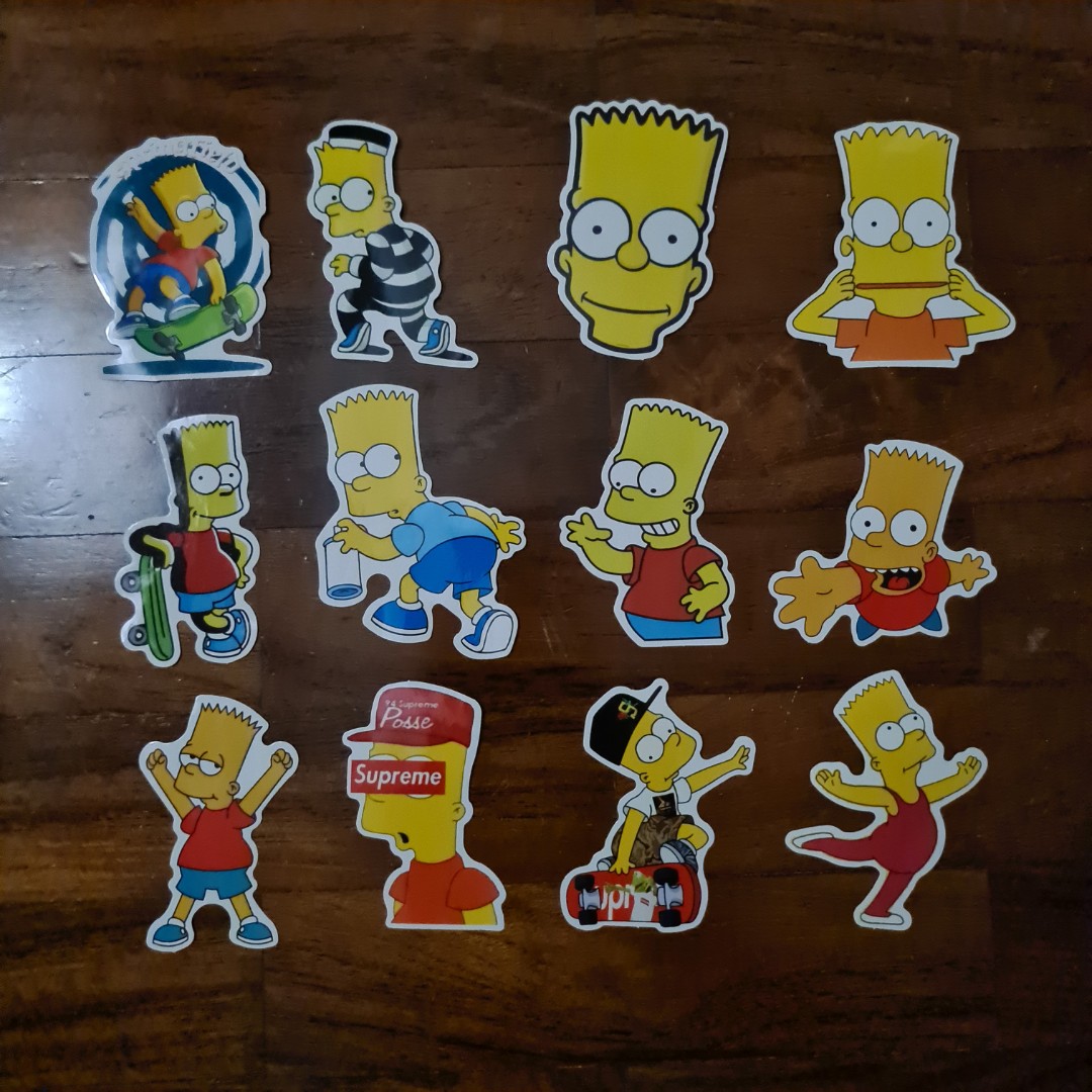 Simpsons Stickers, Hobbies & Toys, Stationery & Craft, Stationery ...