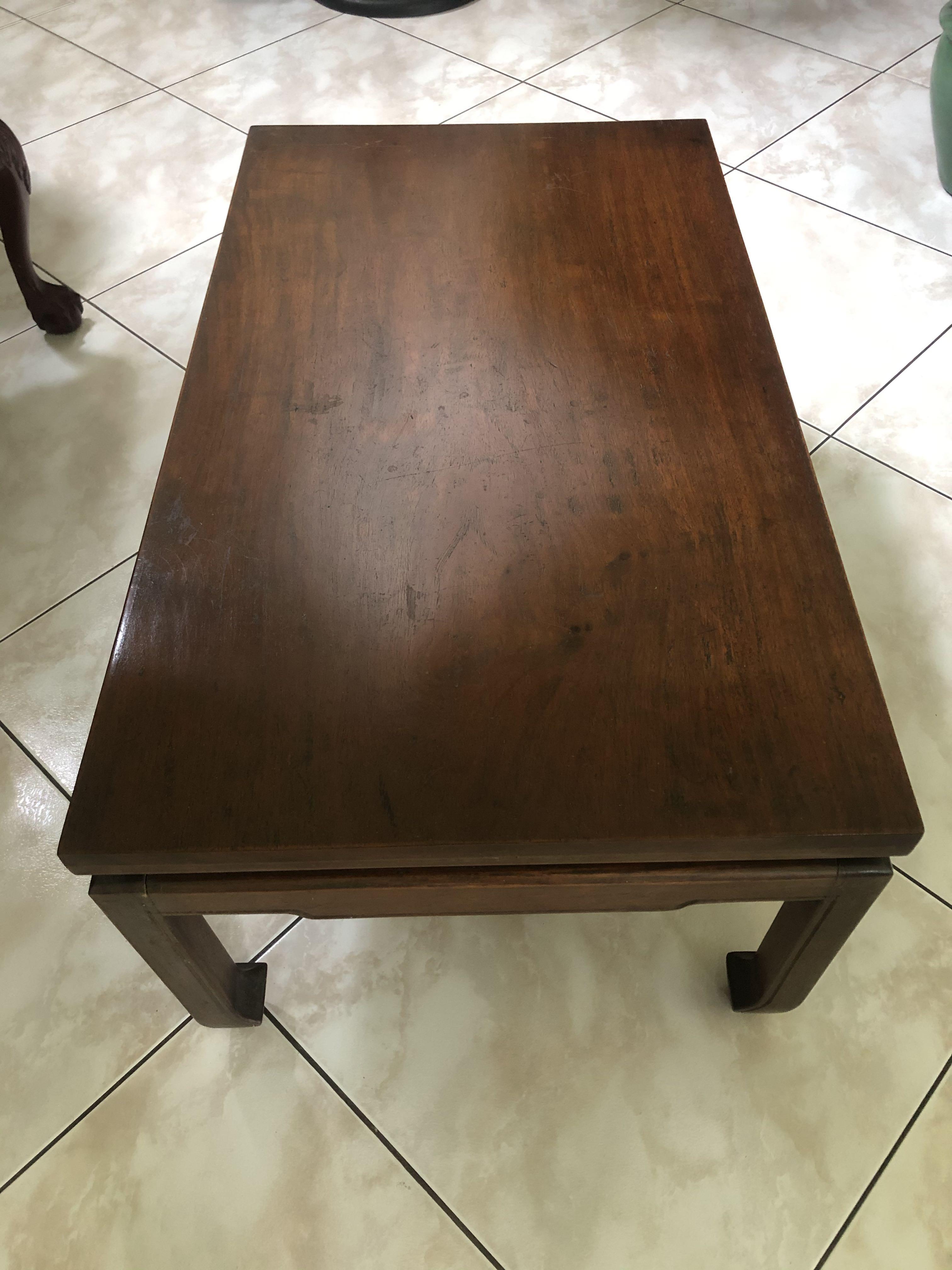 Solid Narra Center Table, Furniture & Home Living, Furniture, Tables ...