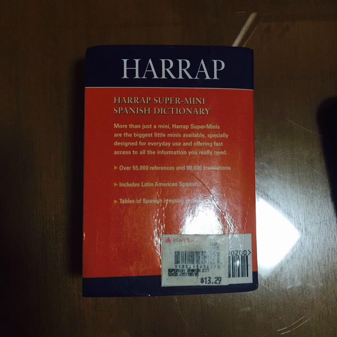 Spanish Dictionary 📖, Hobbies & Toys, Books & Magazines, Textbooks on Carousell