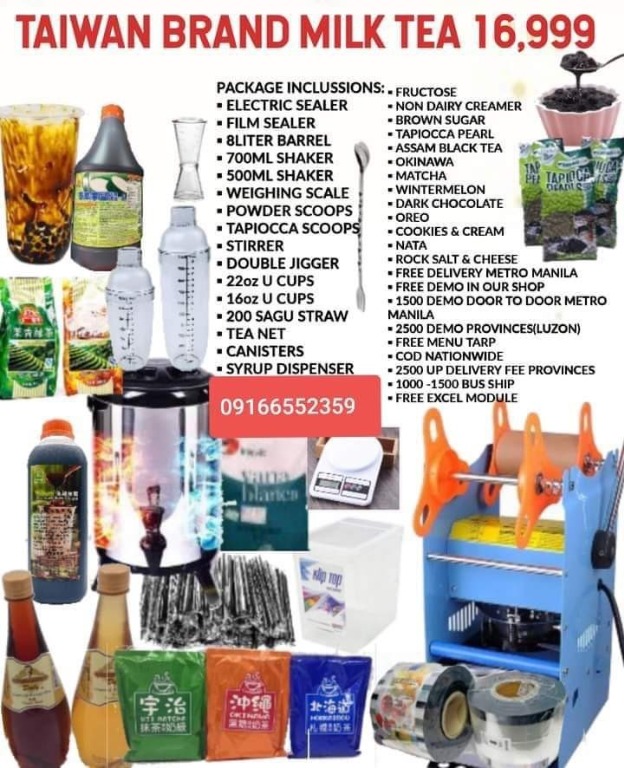 TAIWAN BRAND MILK TEA (Complete & Ready to Operate), Food & Drinks ...