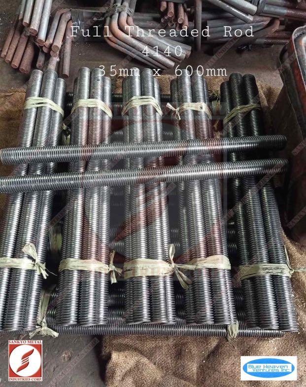 Threaded rod, MS plate, baseplate, anchor bolt, cylindrical hinges, j ...