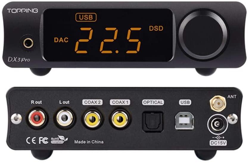 Topping DX3 Pro desktop DAC with built inn headphone amp (black), Audio ...