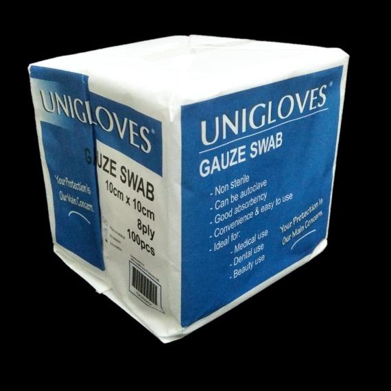 Unigloves Pre-Cut Gauze Swab 5cm x 5cm / 7.5cm x 7.5cm / 10cm x 10cm ...