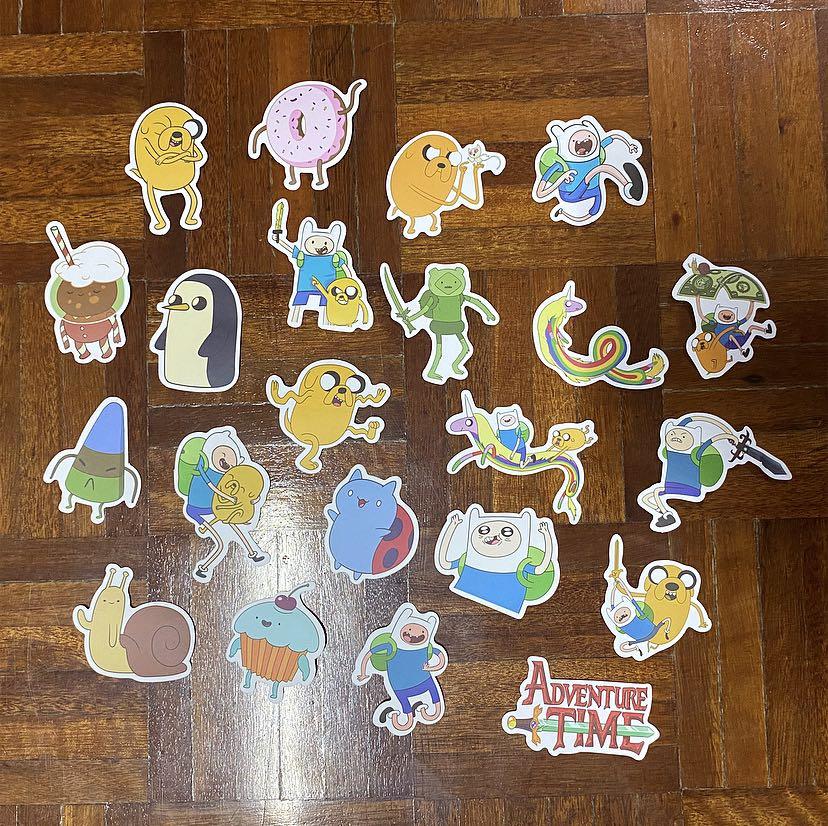 ADVENTURE TIME VINYL WATERPROOF STICKERS (SOLD PER 10 PIECES), Hobbies ...