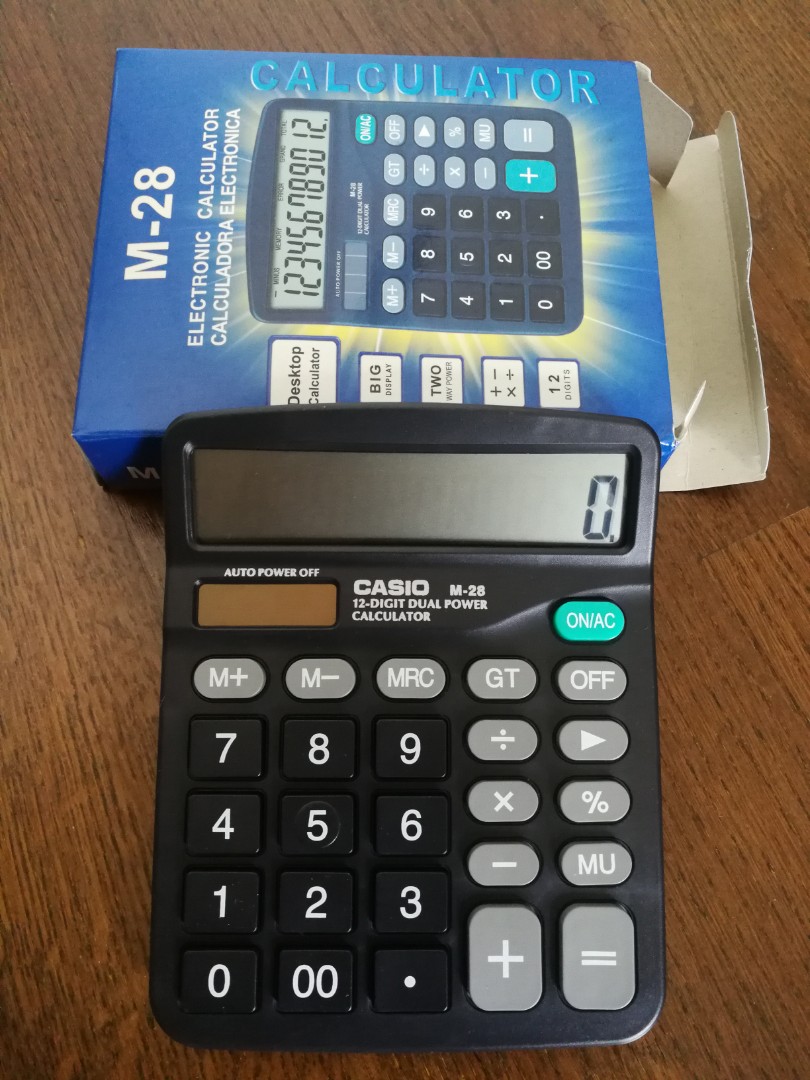 Casio Desktop 12 Digits Dual Power Calculator, Computers & Tech, Parts ...