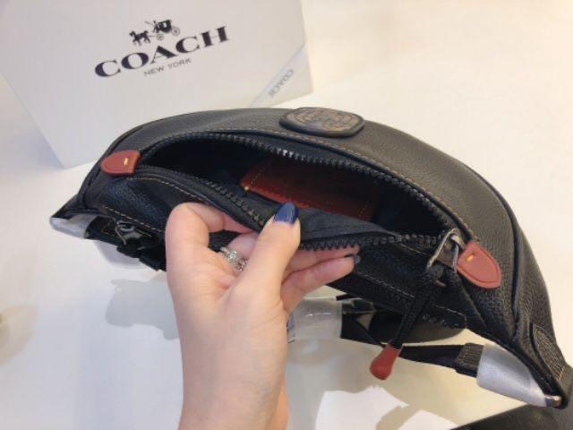 Coach 78621 Rivington men's waist bag chest Bag Kaffe Limited Edition ...