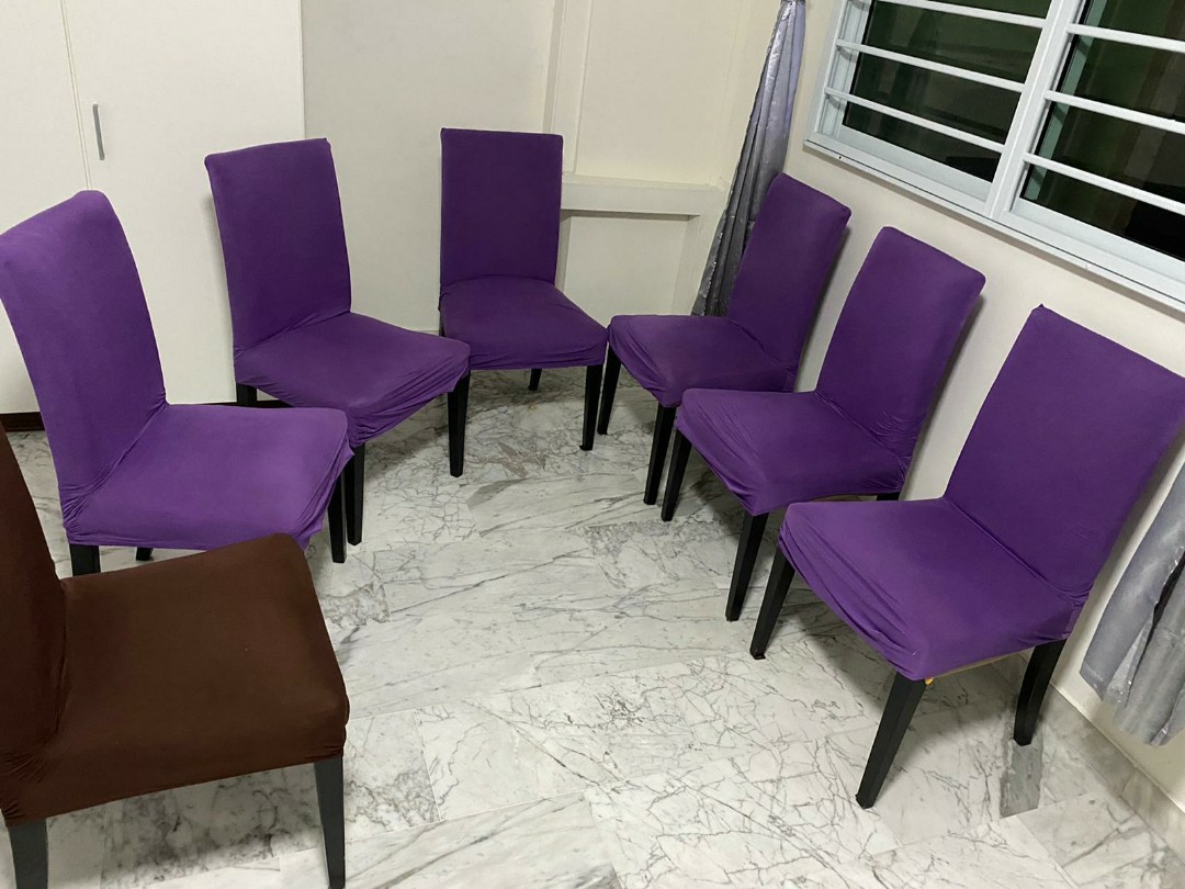 Dining table chairs ( 4 left ), Furniture & Home Living, Furniture ...