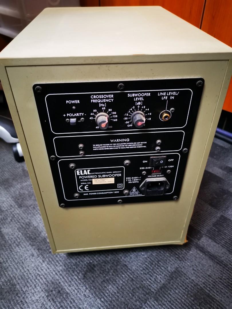 ELAC Sub 101 ESP Subwoofer, Audio, Soundbars, Speakers & Amplifiers on ...