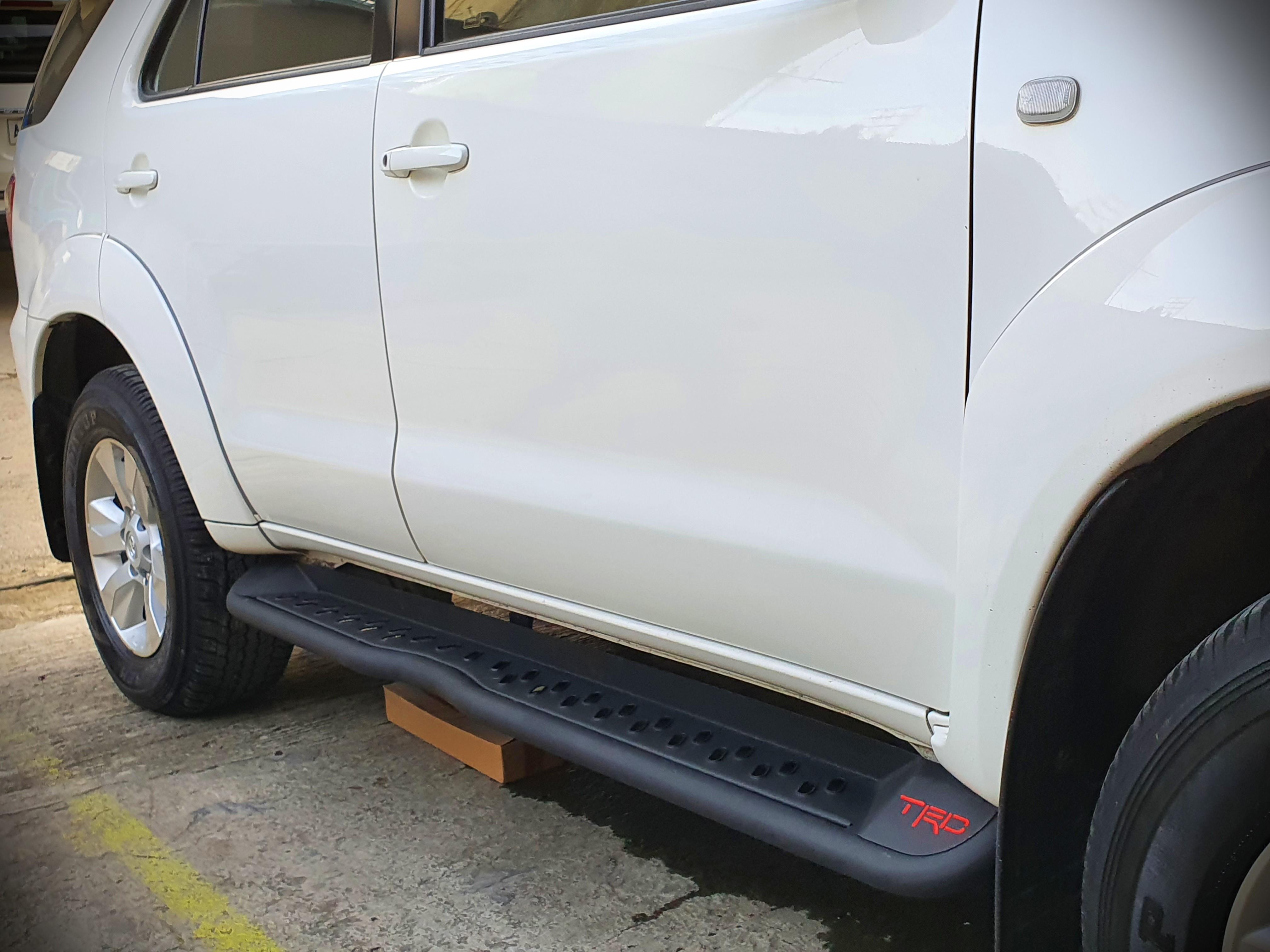 Fortuner TRD Stepboard Nurf steptube 2006 to 2015 custom fit, Car Parts ...