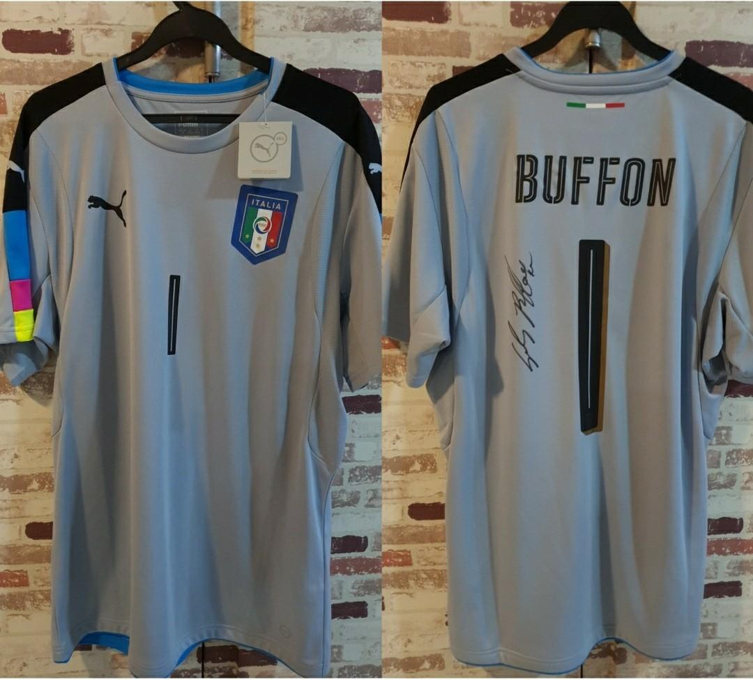 Gianluigi Buffon Signed Italian Goalkeeper Soccer Jersey Authentic ...