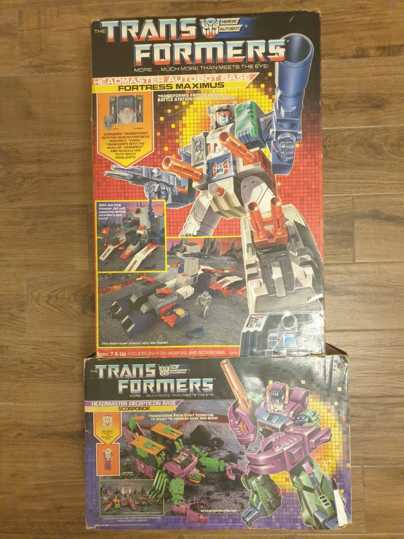Hasbro Transformer G1 Vintage Fortress Maximus and Scorponok, Hobbies ...