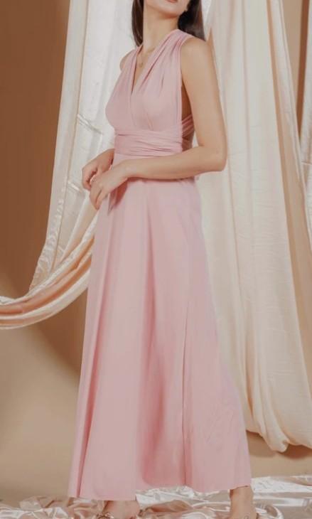 Pastel pink Infinity Dress, Women's Fashion, Dresses & Sets, Dresses on ...