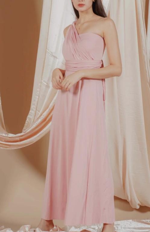 Pastel pink Infinity Dress, Women's Fashion, Dresses & Sets, Dresses on ...